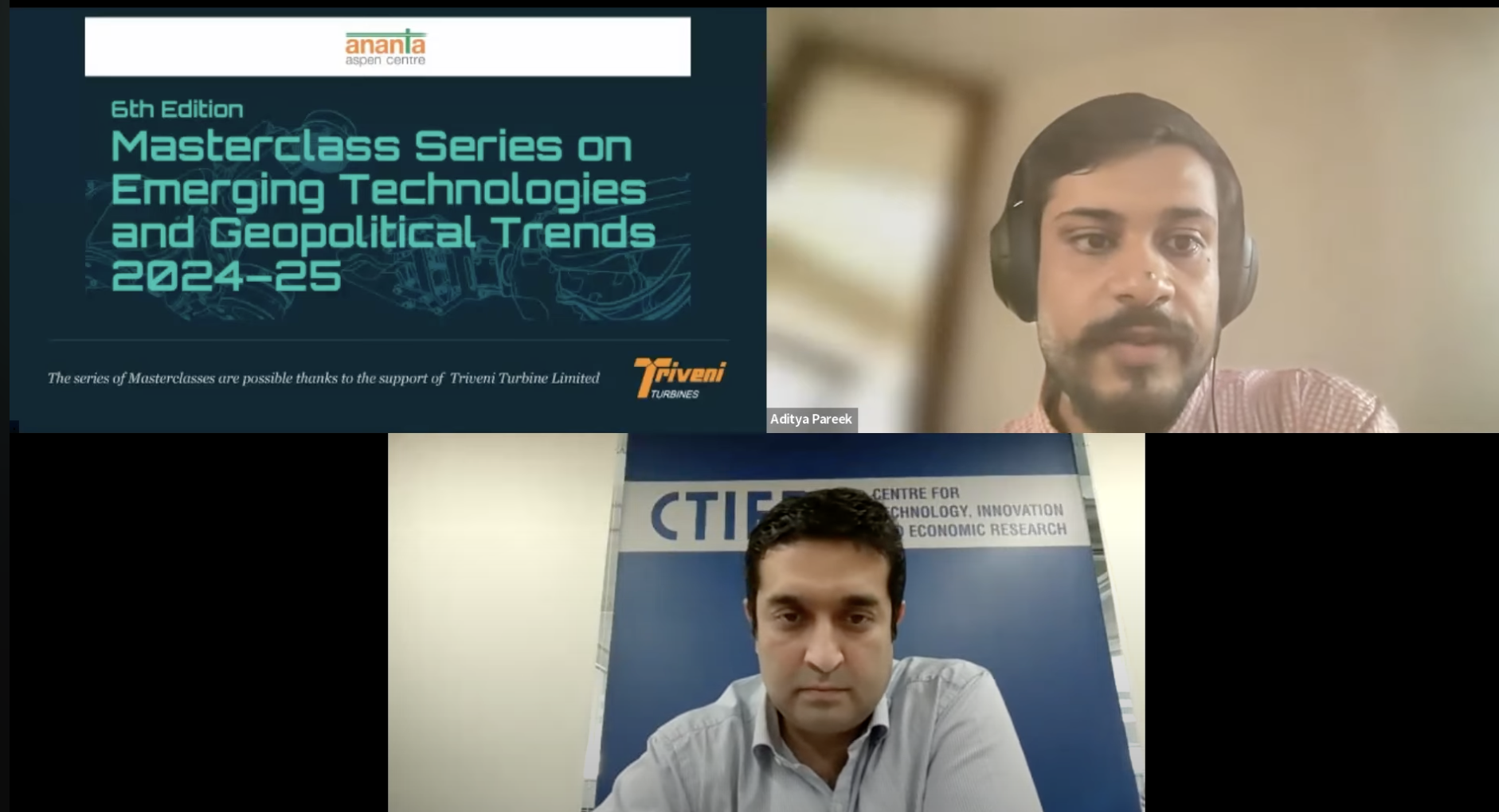 Masterclass series titled “Emerging Technologies and Geopolitical ...